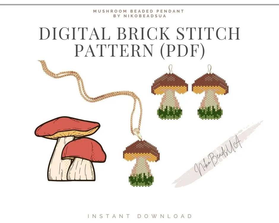 Discover Unique Brick Stitch Patterns: Earrings, Pendants, Keychains ...